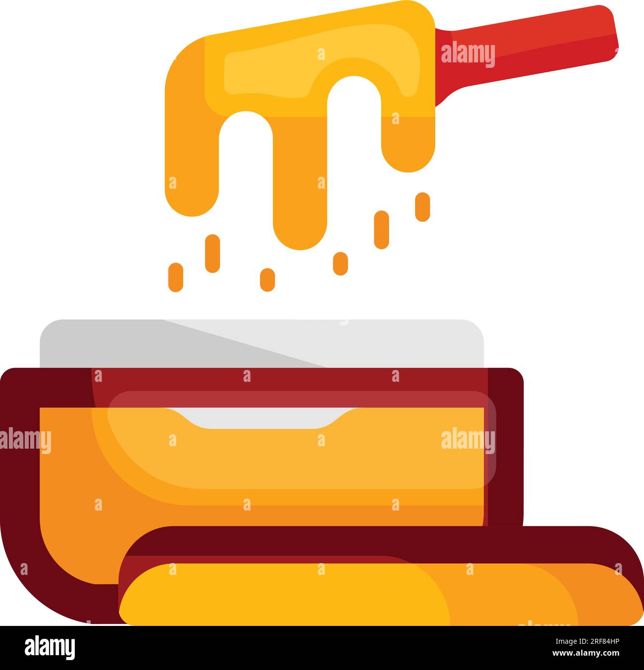 Woman hot wax Stock Vector Images - Alamy