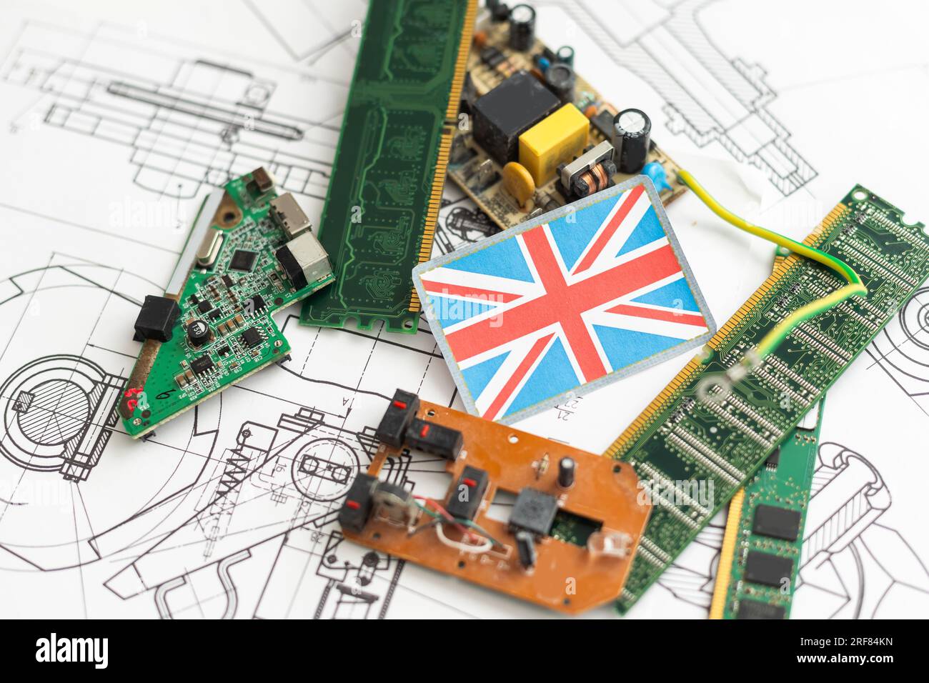 High tech. Made in Great Britain Stock Photo - Alamy