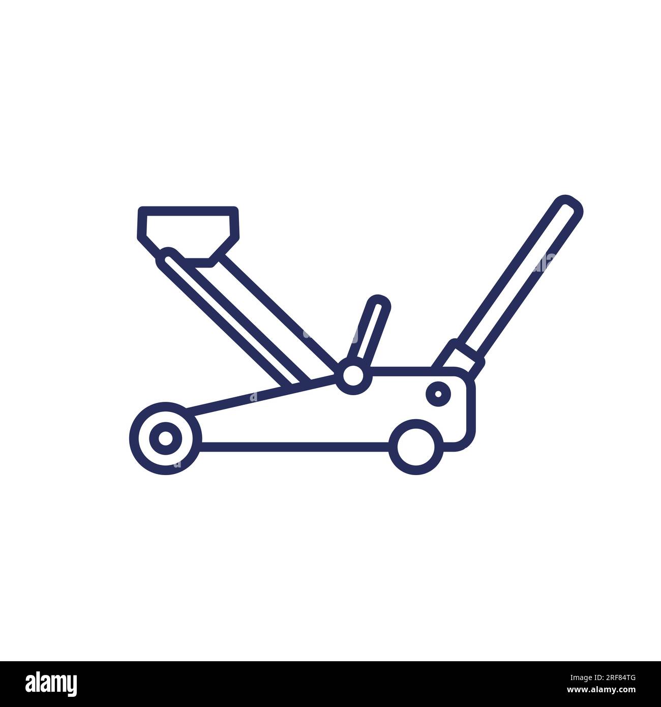hydraulic car jack icon, line vector Stock Vector Image & Art - Alamy
