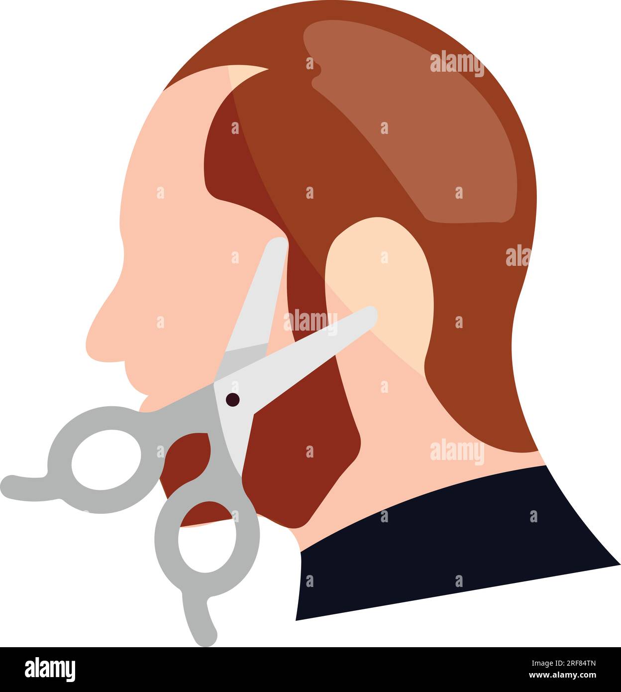 Stubble beard style vector icon design, beauty and personal care symbol ...