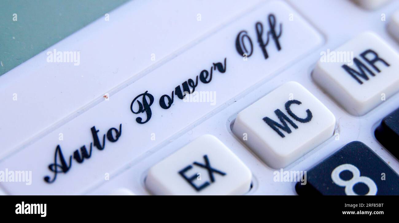closeup digital calculator electronic office supplies for calculating ...