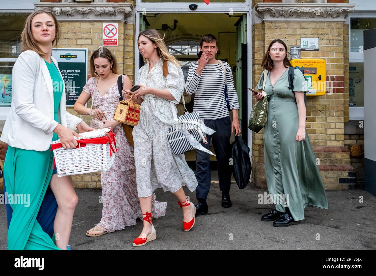 Young Opera Fans Arrive At Lewes Train Station From London En Route To ...