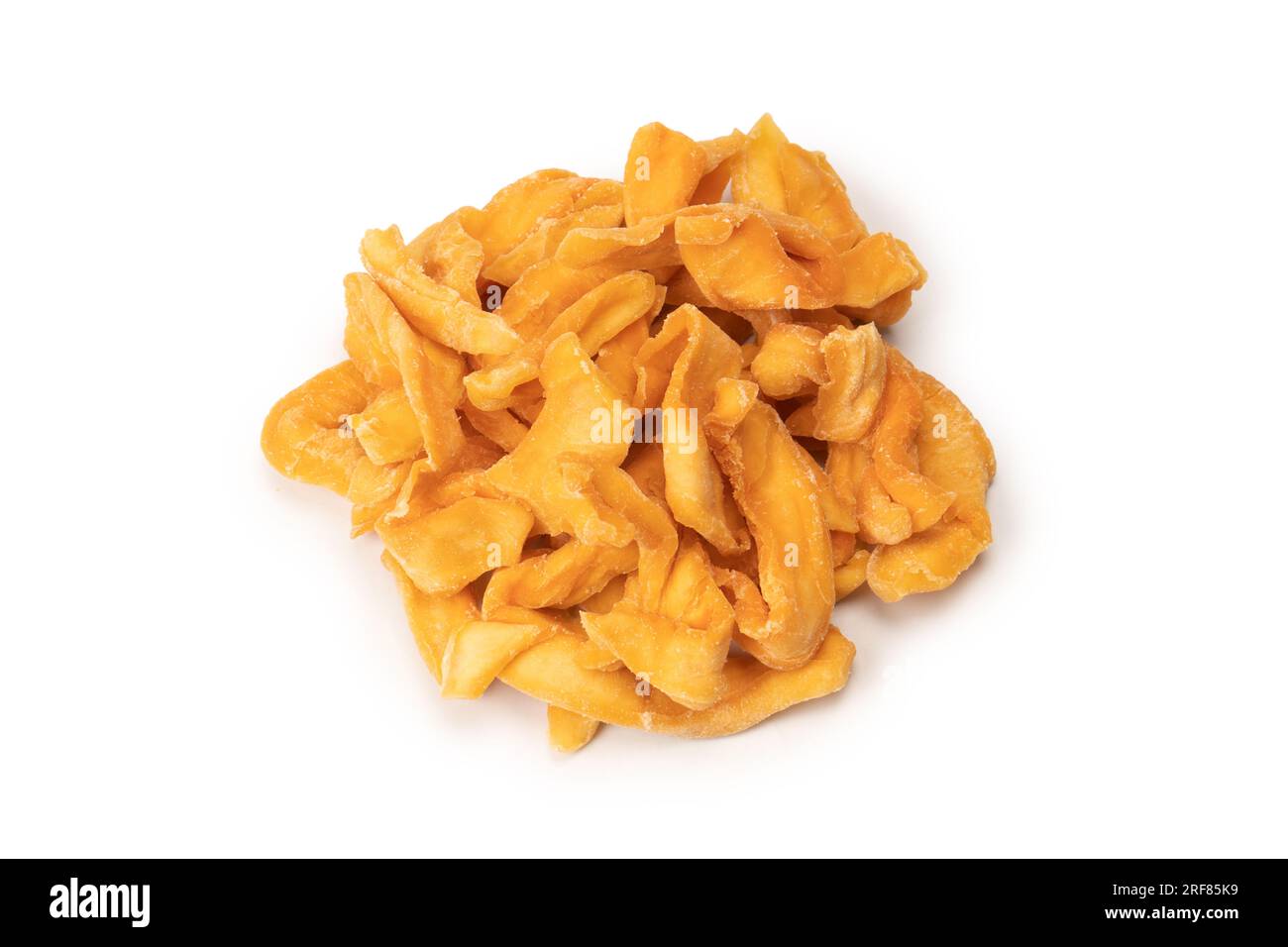 Dried melon slices isolated on a white background. Dried fruit Stock ...