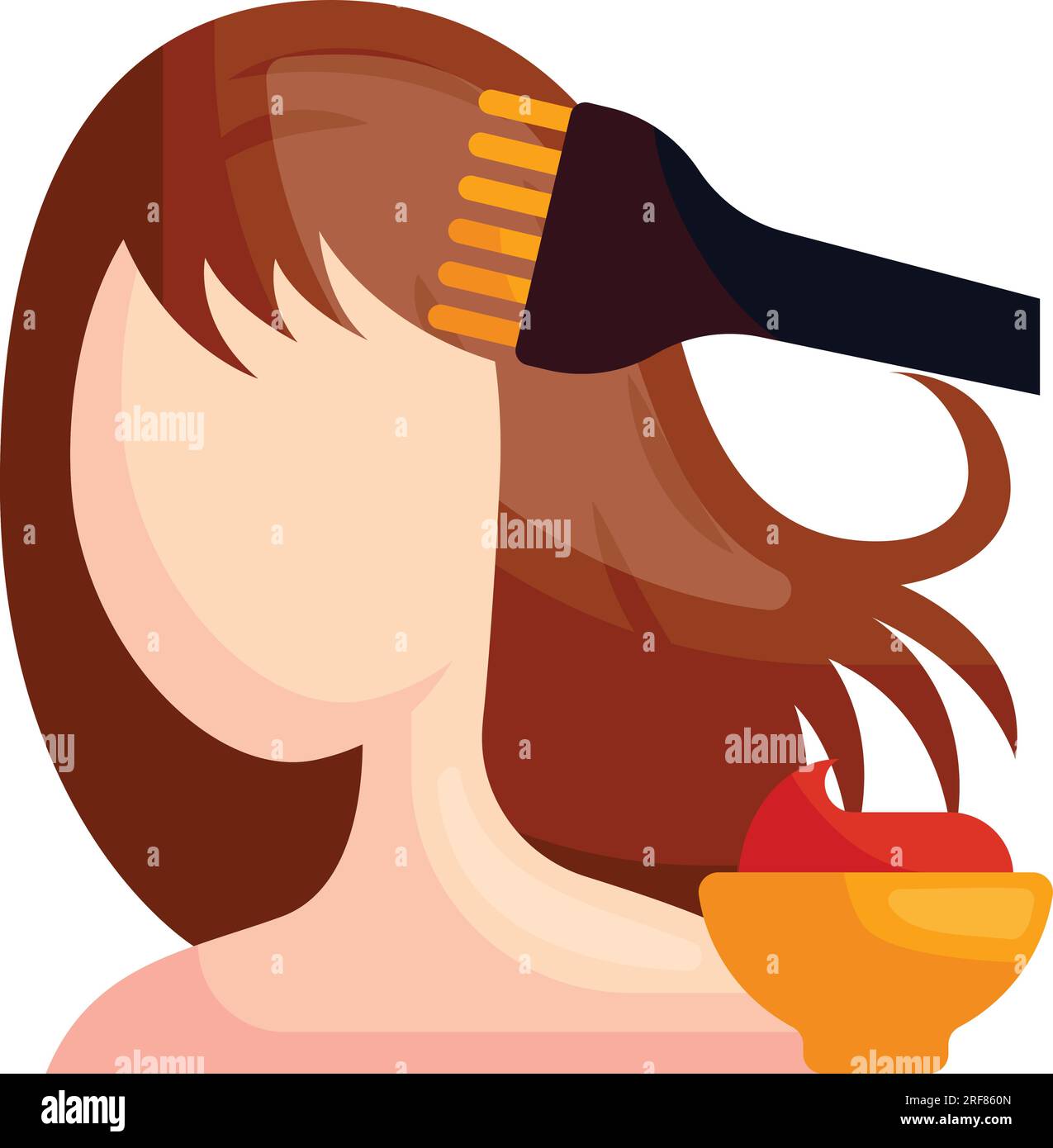 Hair colorist vector icon design, beauty and personal care symbol ...