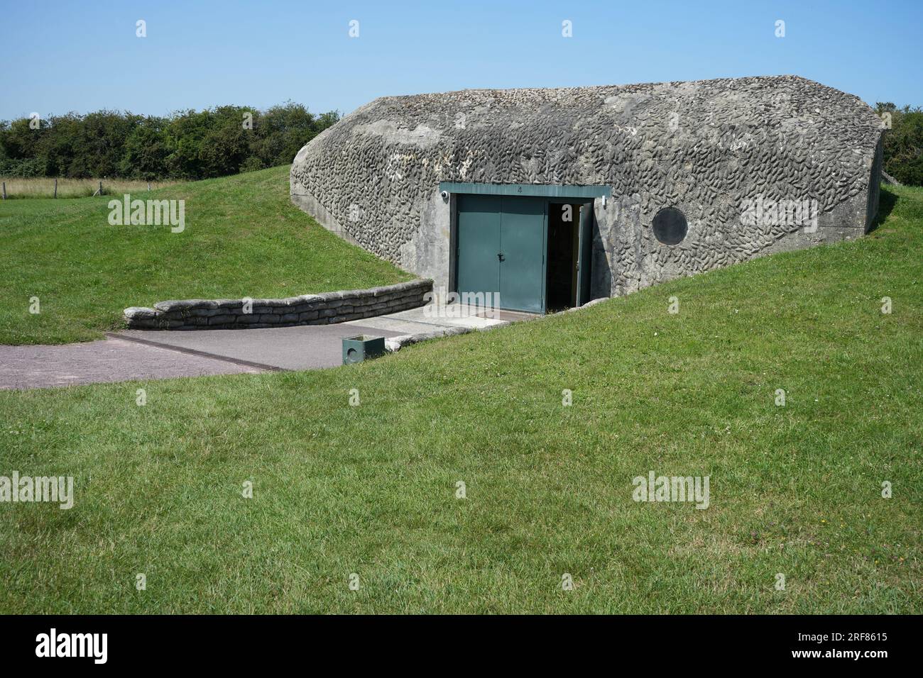 German Gun Casement at The Merville Gun Battery Stock Photo - Alamy