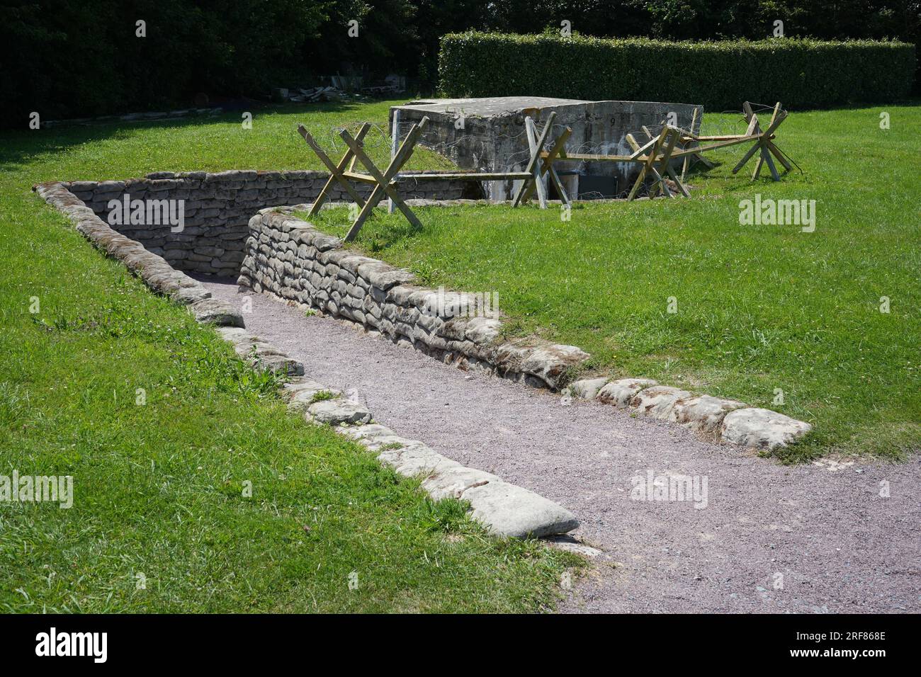 German Gun Casement at The Merville Gun Battery Stock Photo - Alamy