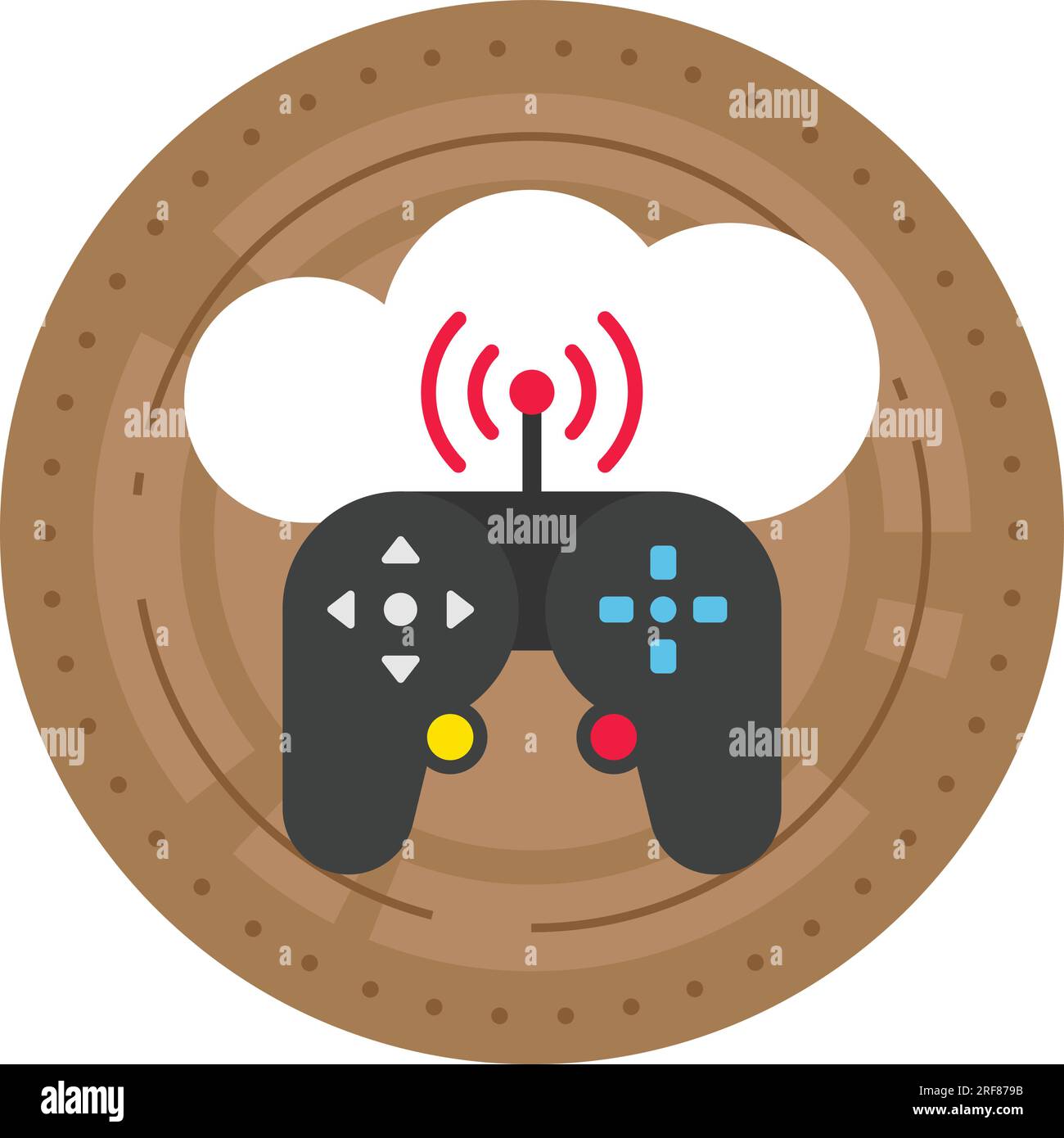 Storage area network Vector Icon Design, Cloud Processing Symbol, Computing Services Sign, Web ...