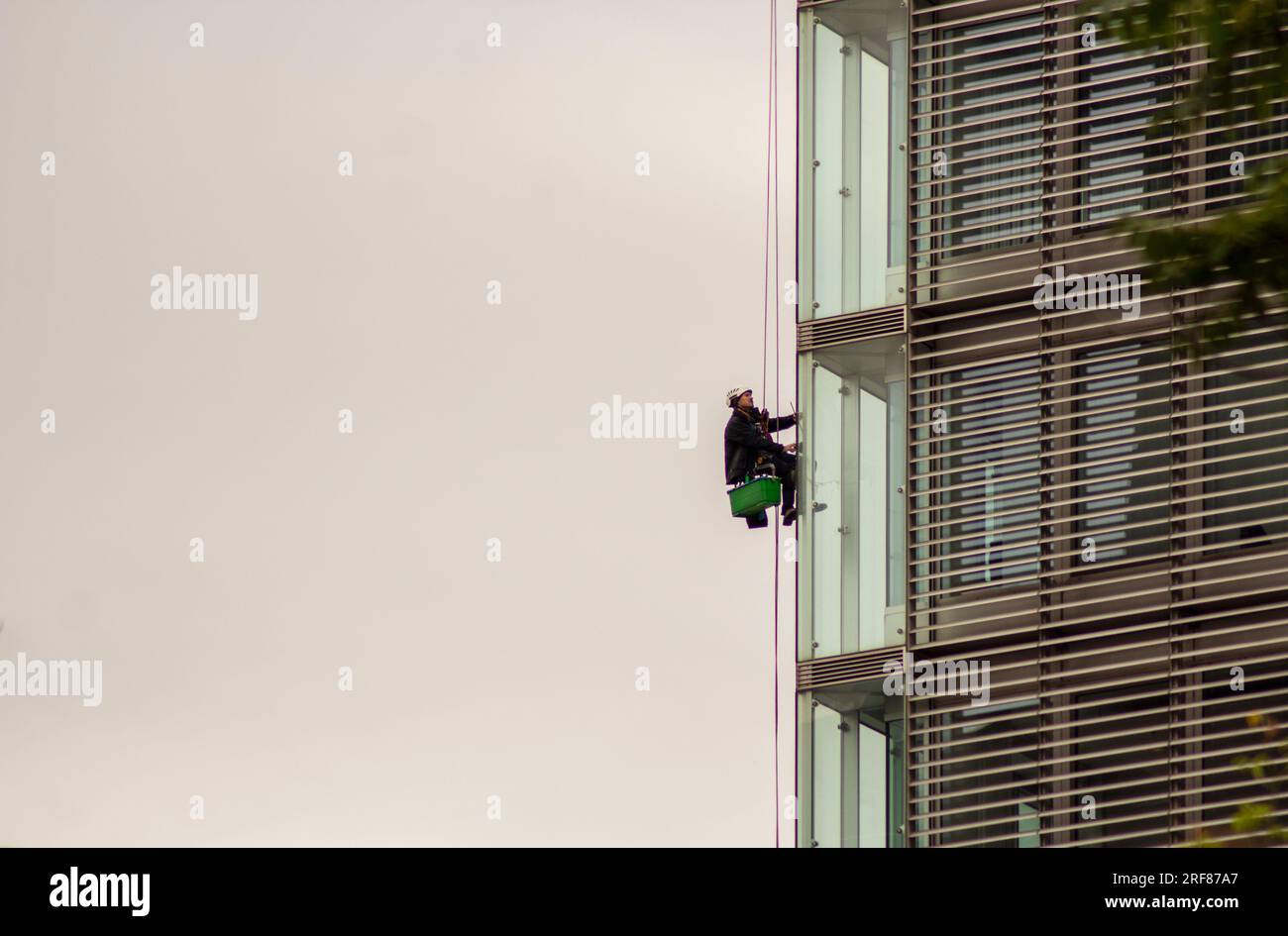 Window washer building hi-res stock photography and images - Alamy