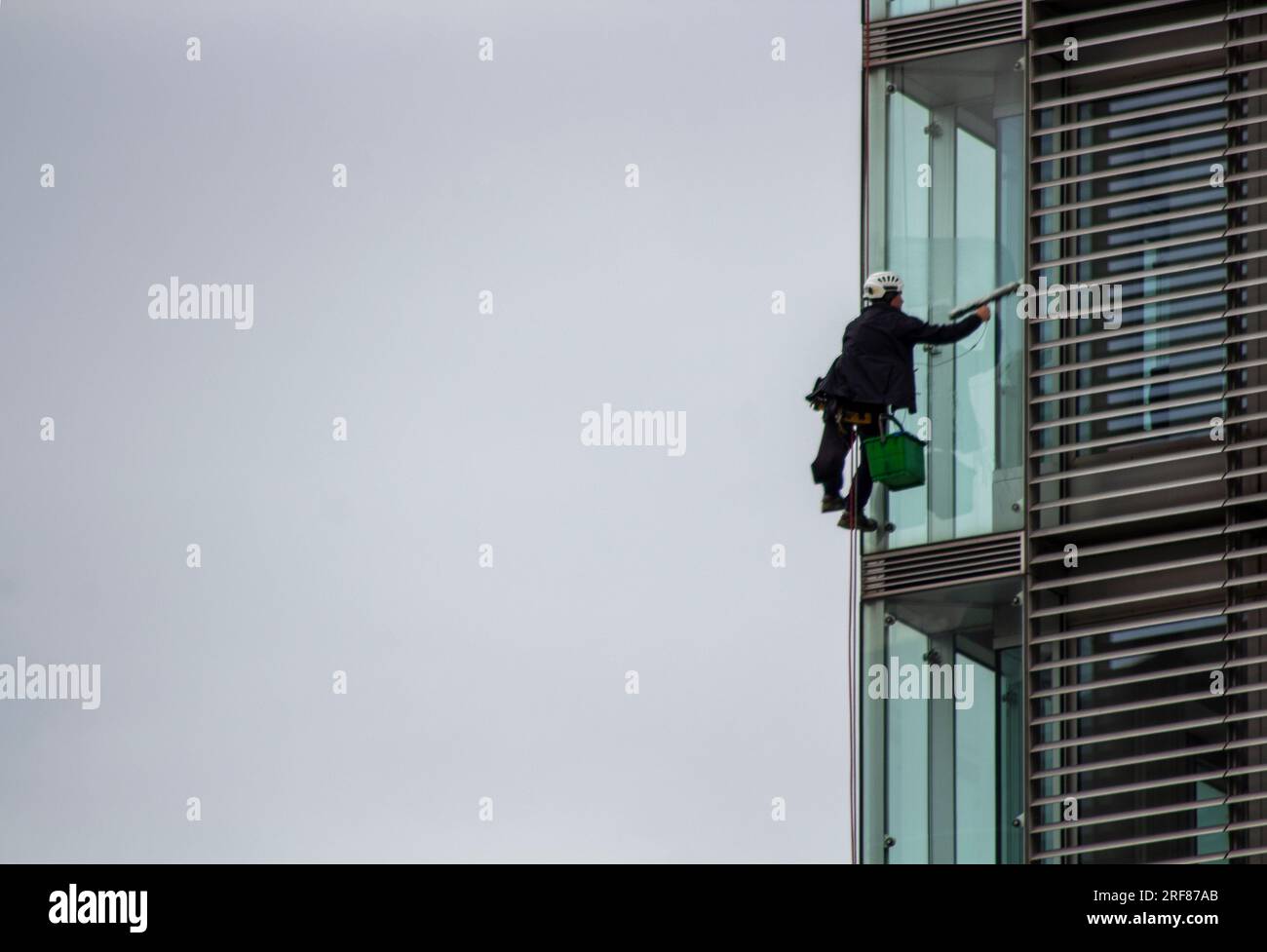 Window washer building hi-res stock photography and images - Alamy