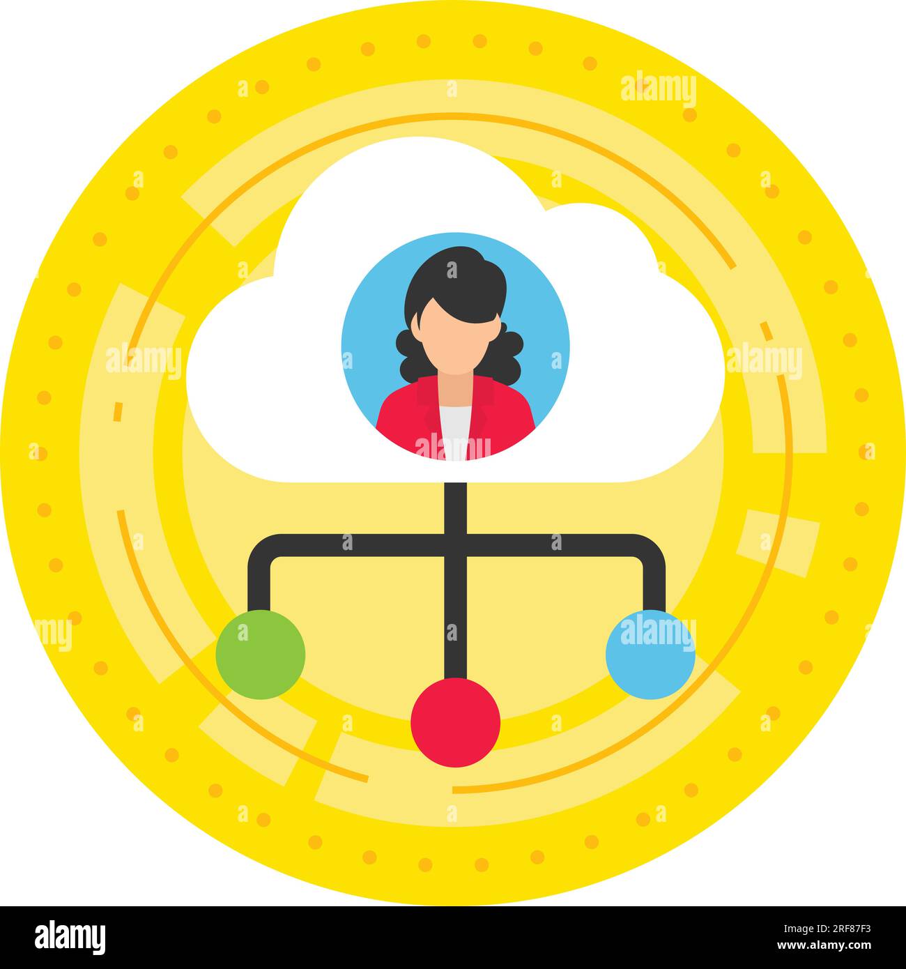 Data Storage Statistics Vector Icon Design, Cloud Processing Symbol, Computing Services Sign ...