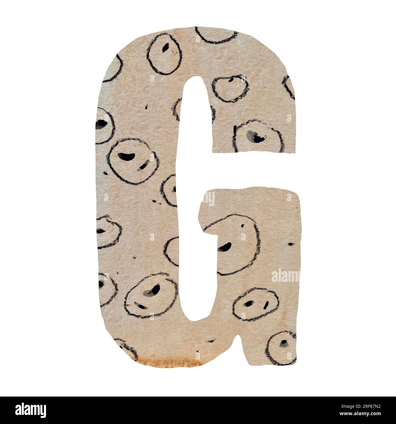 Capital letter G cut out paper alphabet Stock Photo - Alamy