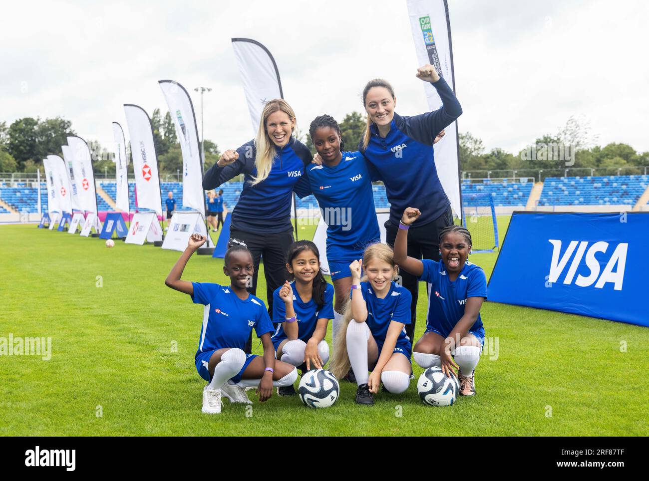 EDITORIAL USE ONLY Liverpool football player Megan Campbell (right) and ...