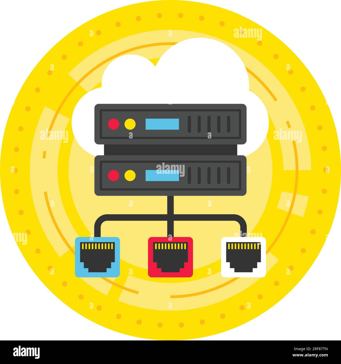 Remote Game Machine Vector Icon Design, Cloud Processing Symbol, Computing Services Sign, Web ...