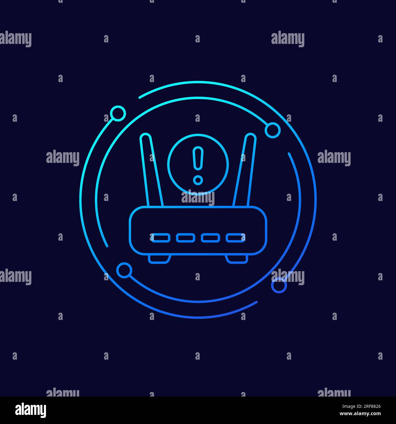 Bad wifi router Stock Vector Images - Alamy