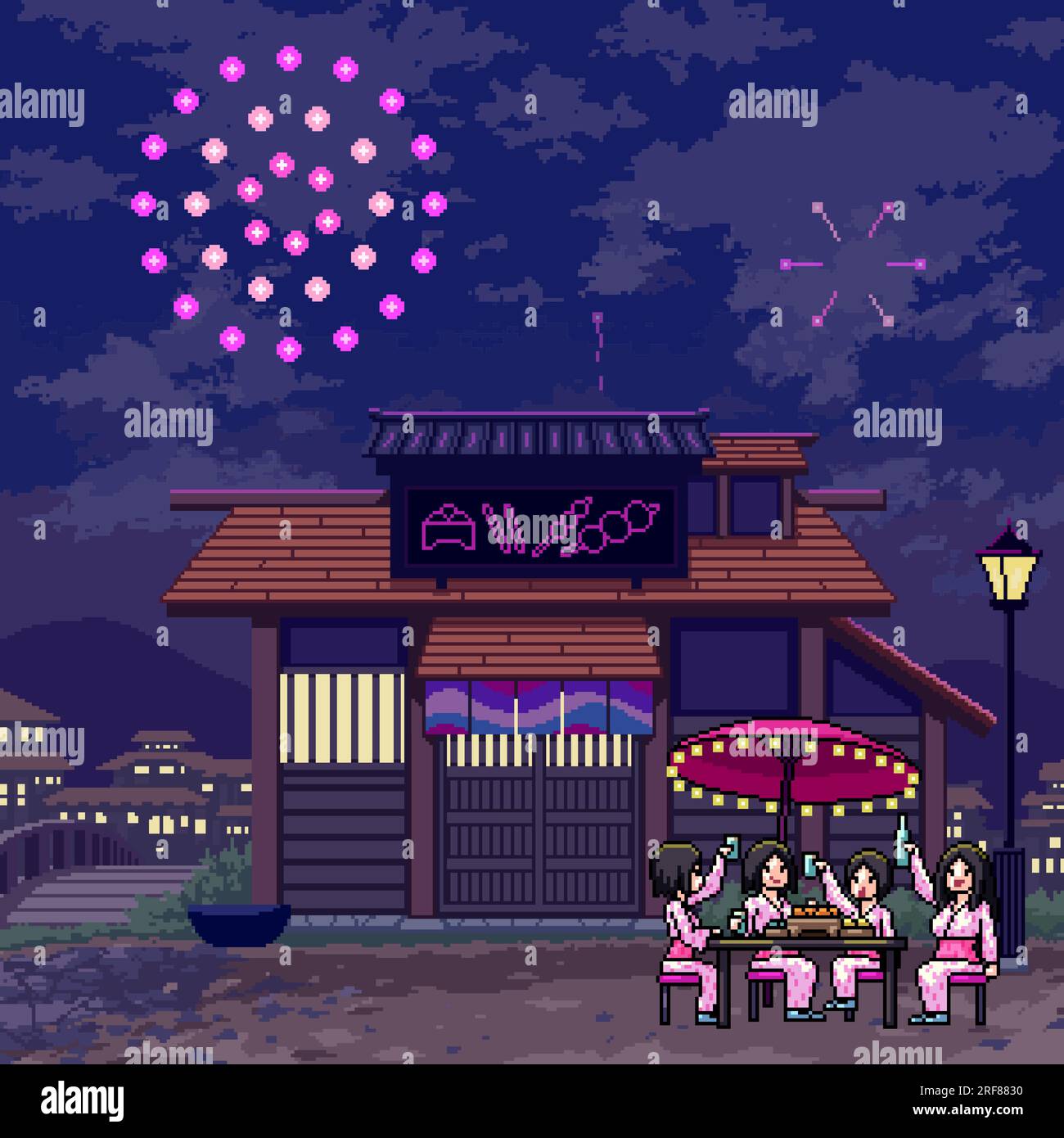 Art of the night Stock Vector Images - Alamy