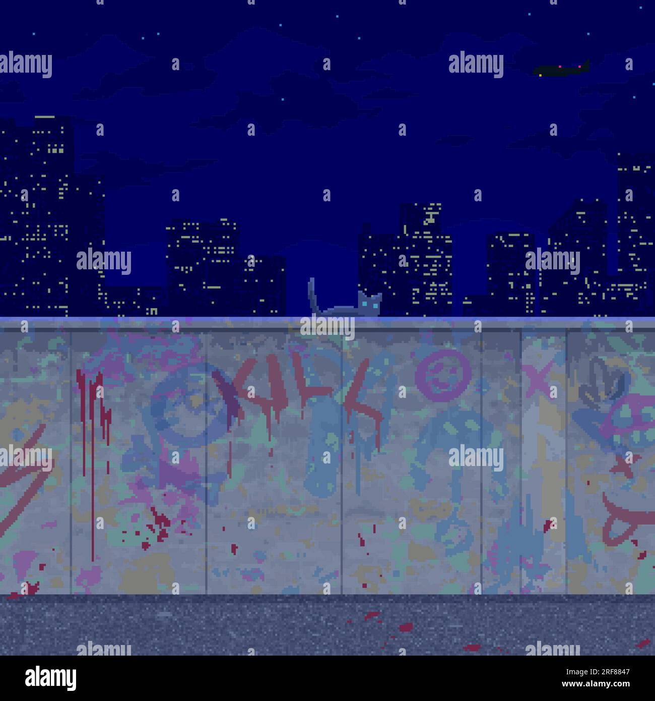 Dark city alley Stock Vector Images - Alamy