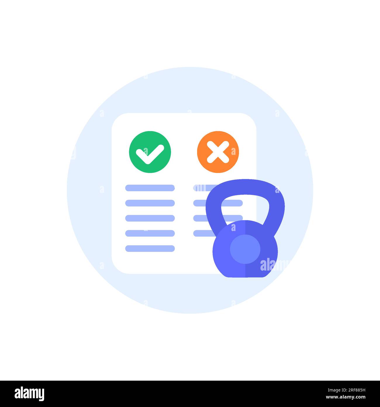 Pros and cons of strength training vector icon Stock Vector Image & Art ...