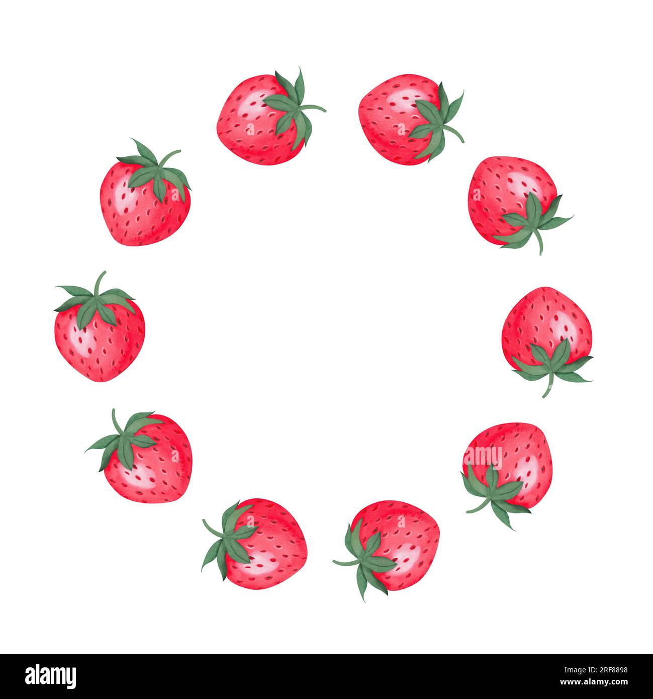 Strawberry in a circle hi-res stock photography and images - Alamy