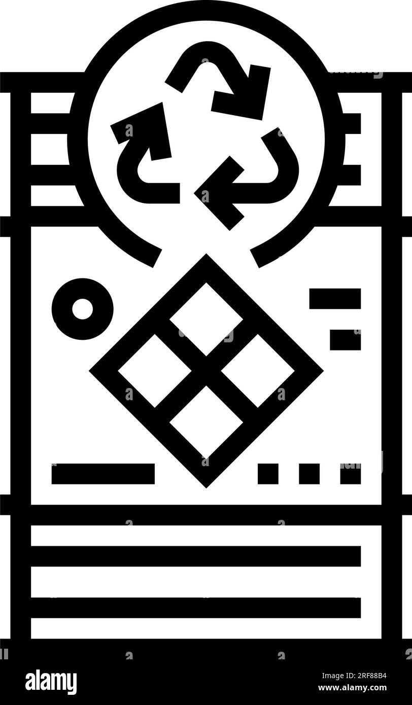 chemical waste management line icon vector illustration Stock Vector ...