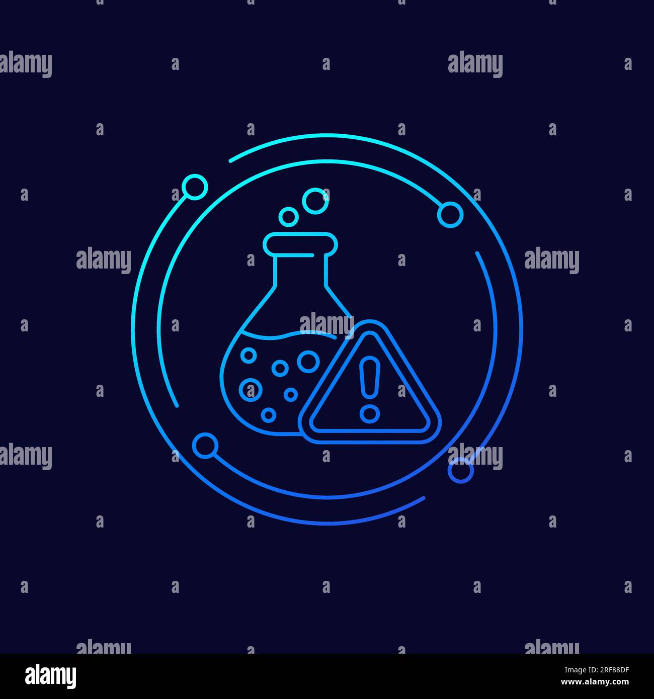 Chemical reaction linear icon hi-res stock photography and images - Alamy