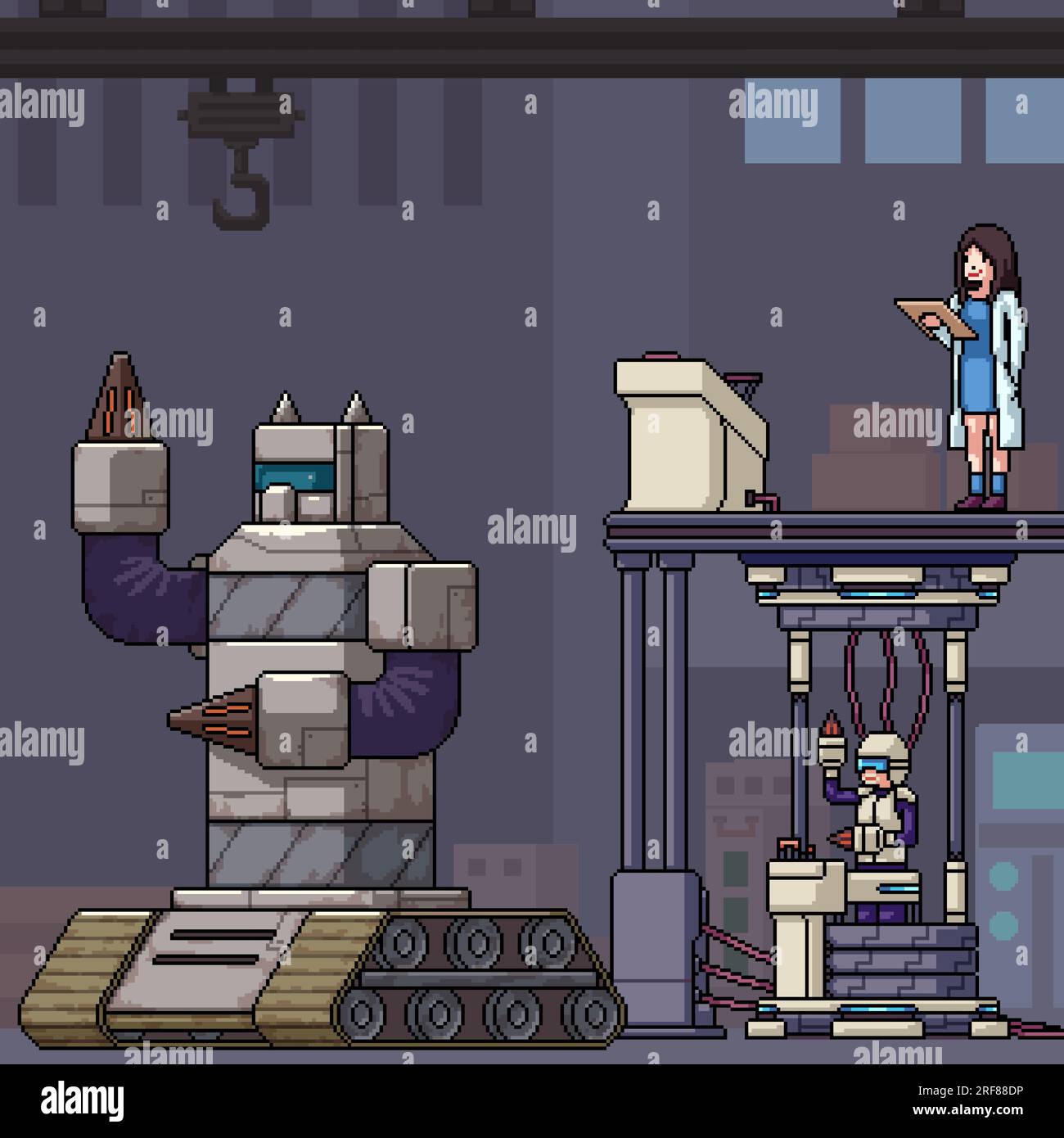Laboratory pixel art hi-res stock photography and images - Alamy