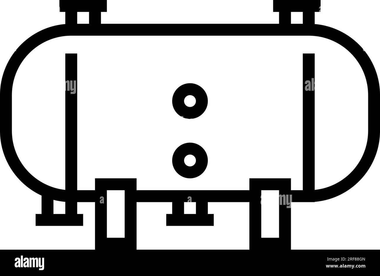 pressure vessel engineer line icon vector illustration Stock Vector ...