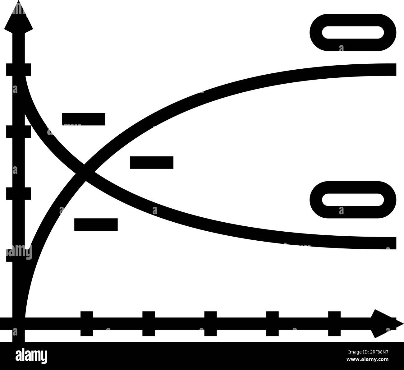 chemical reaction kinetics line icon vector illustration Stock Vector ...