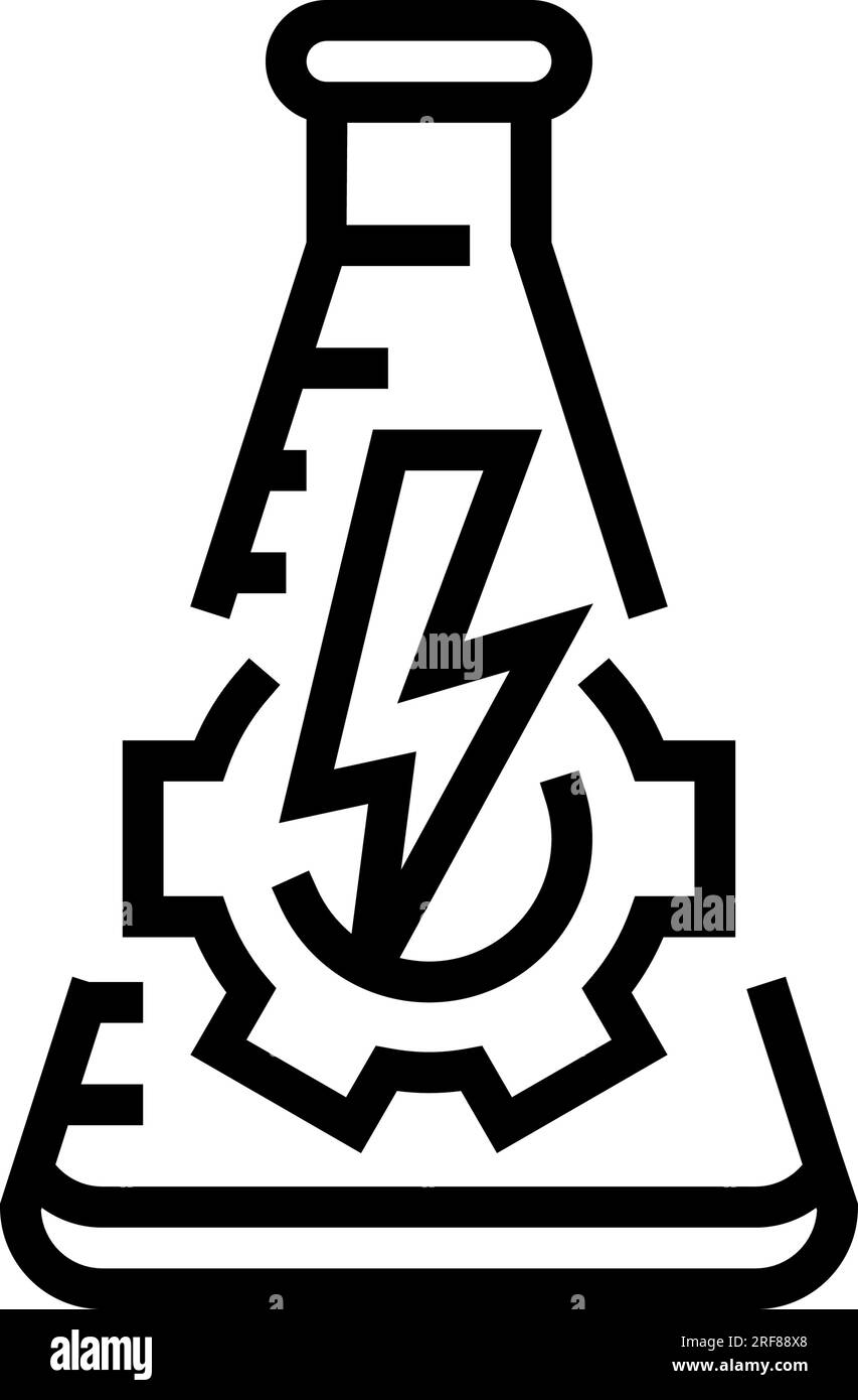 catalyst chemical reactions line icon vector illustration Stock Vector ...