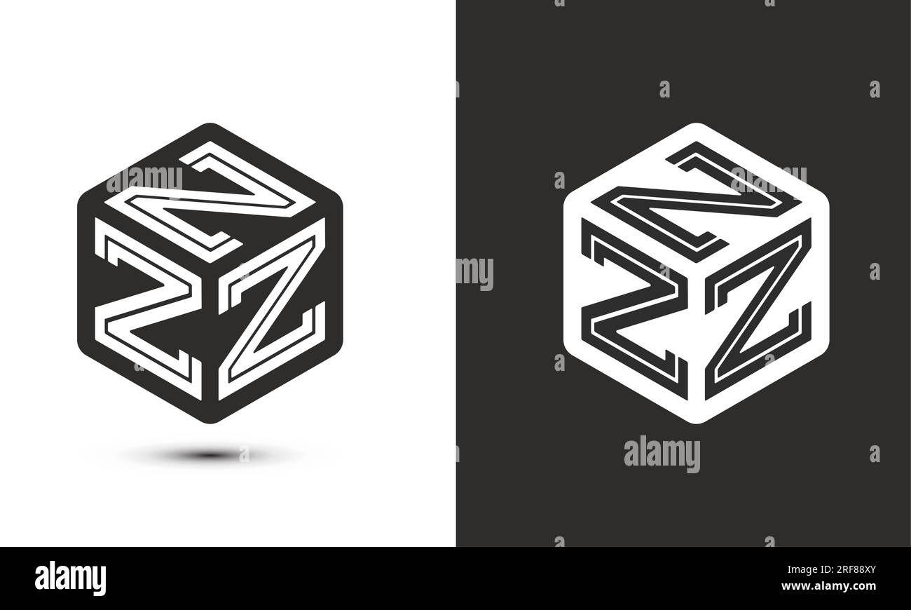 z letter logo design with illustrator cube logo, vector logo modern ...