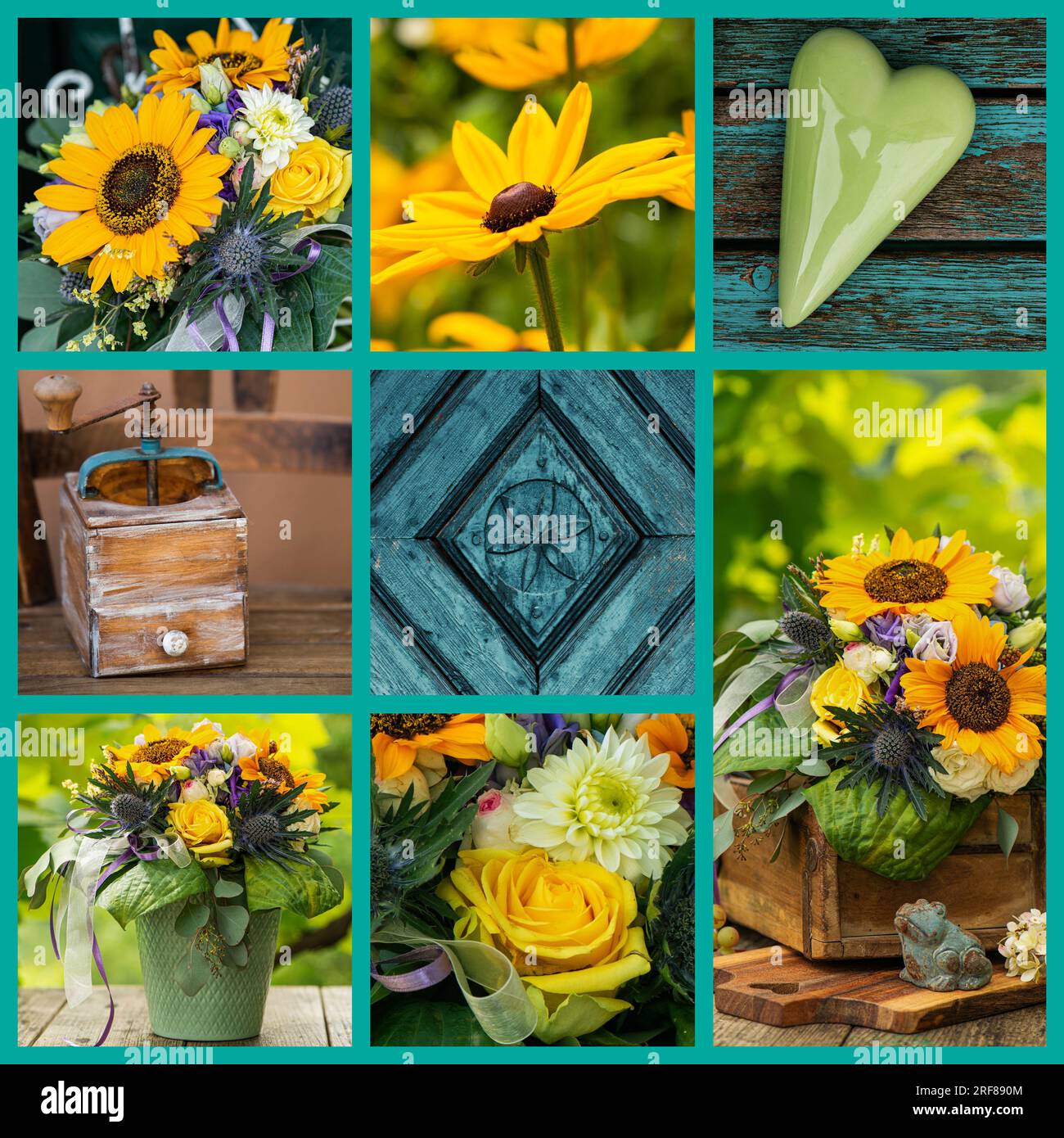 Collage of different summer pictures Stock Photo - Alamy