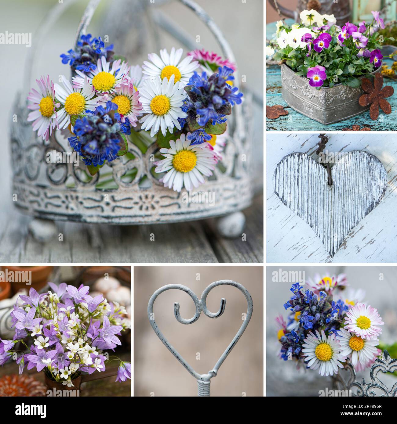 Collage of different springtime pictures Stock Photo - Alamy