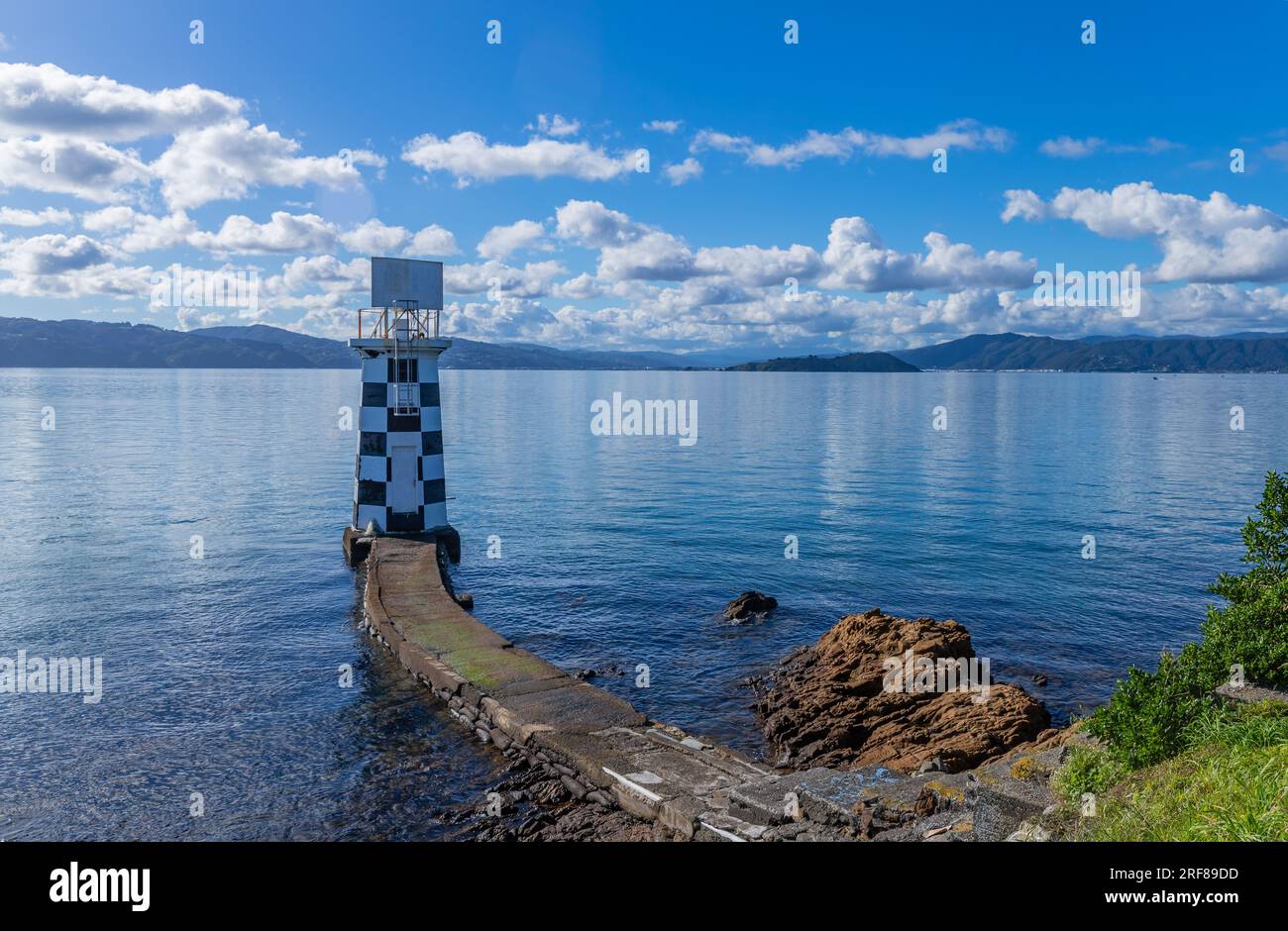 Point Halswell lighthouse, Wellington, New Zealand Stock Photo - Alamy