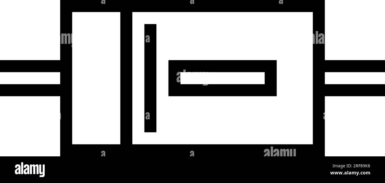diode electrical engineer line icon vector illustration Stock Vector ...
