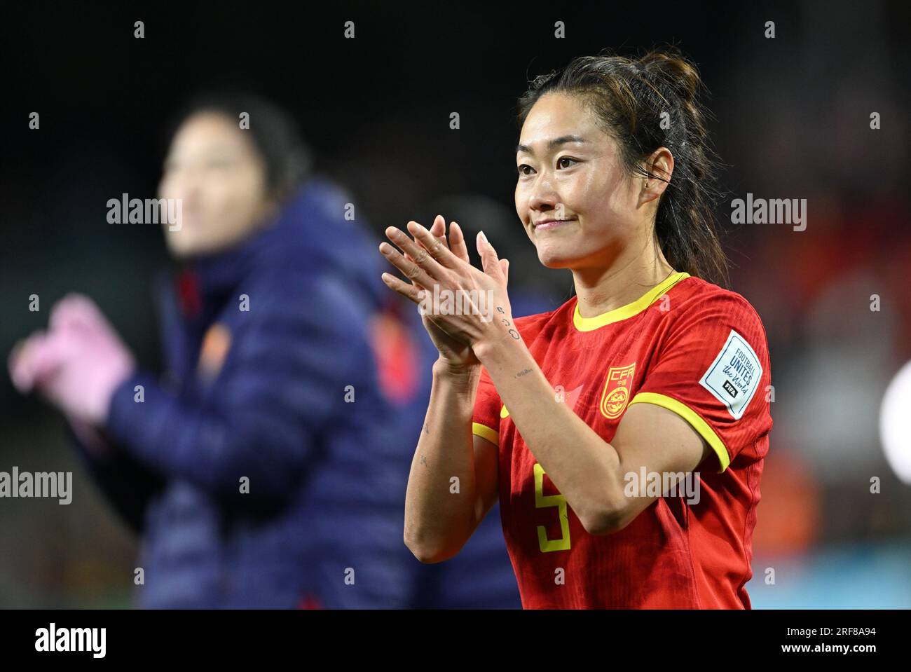 Adelaide, Australia. 1st Aug, 2023. China's Wu Haiyan acknowledges the spectators after the ...