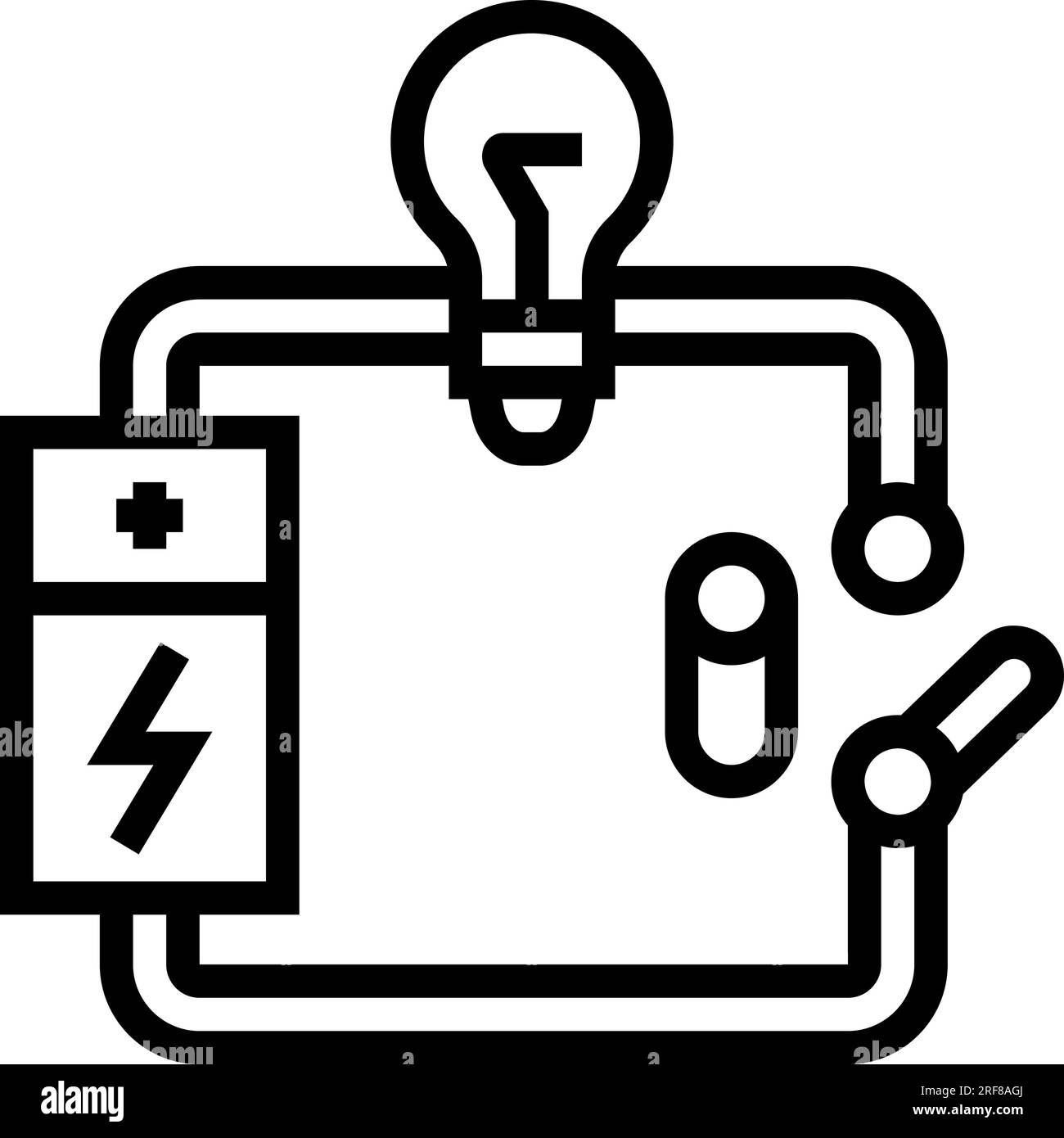 electric circuit electrical engineer line icon vector illustration ...
