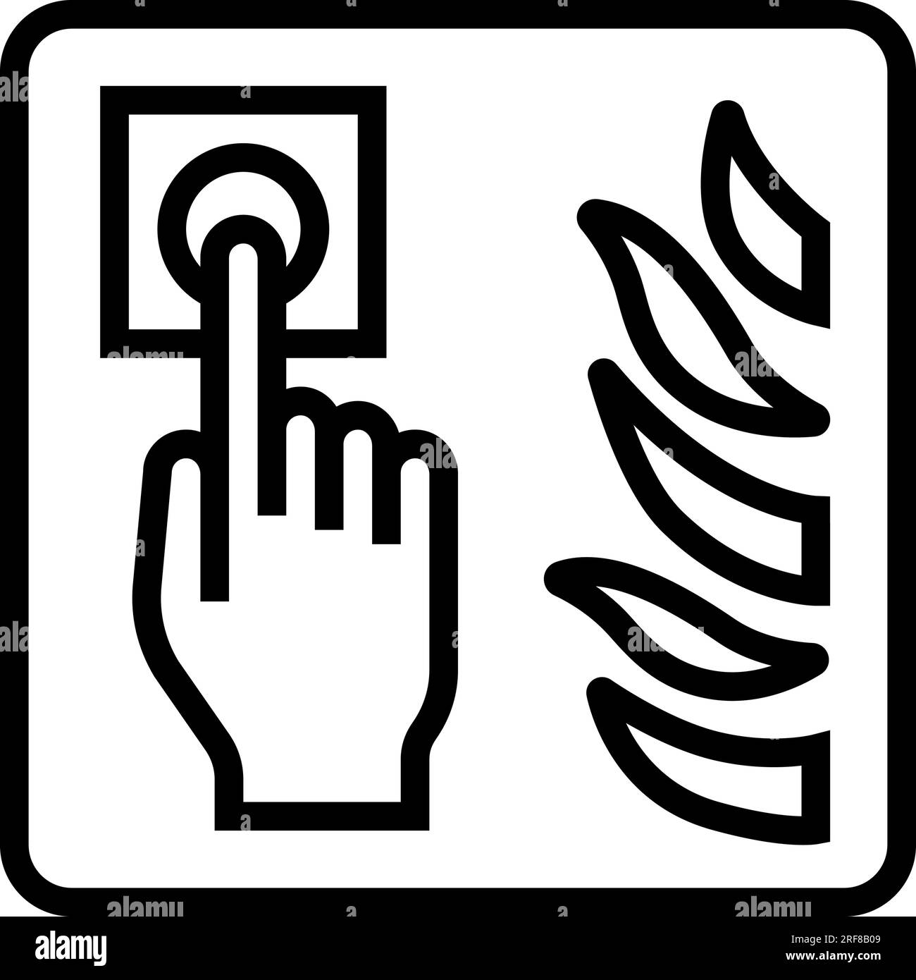 emergency exit safety line icon vector illustration Stock Vector Image ...