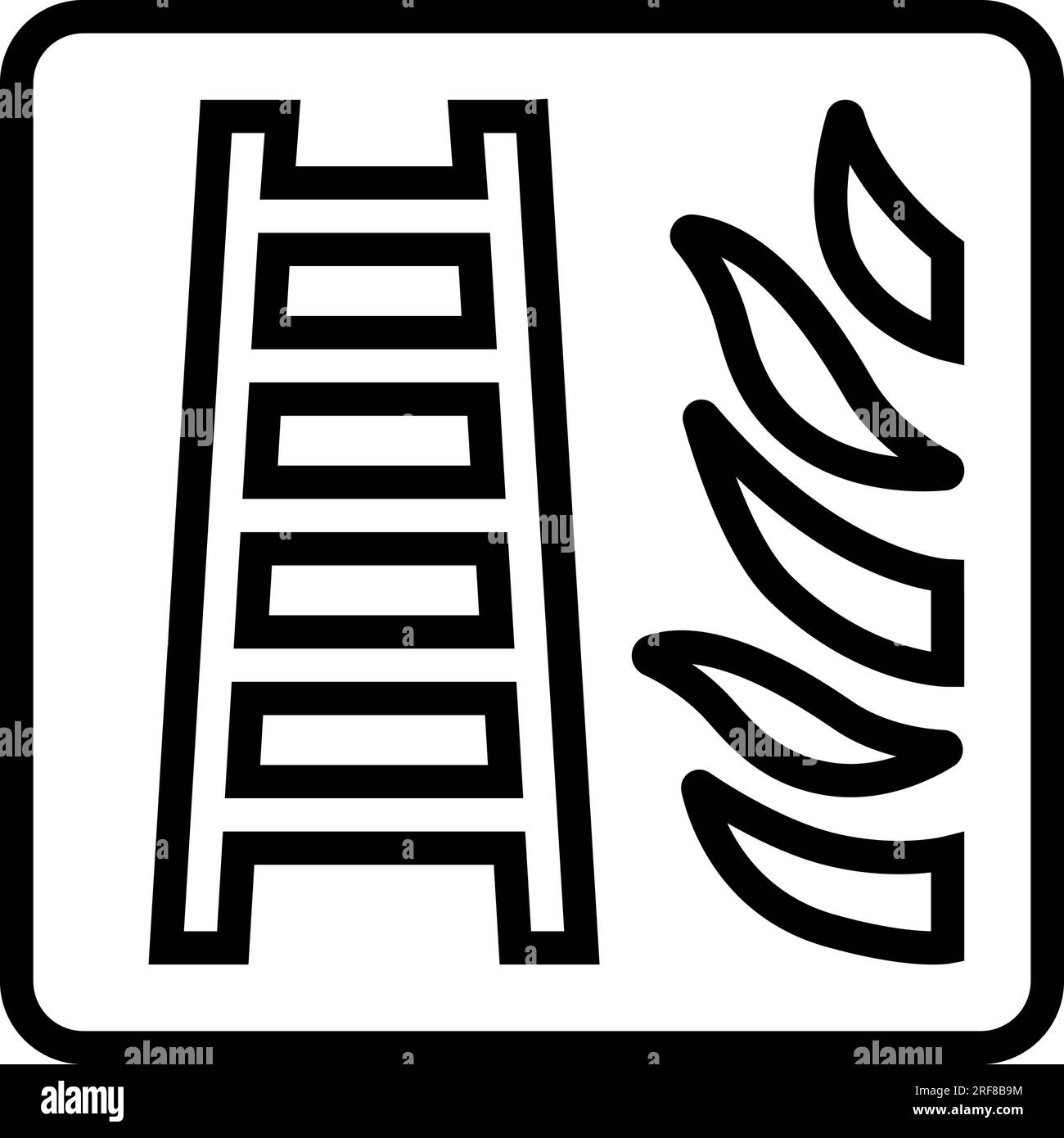 fire fighting hose standpipe outlet line icon vector illustration Stock ...