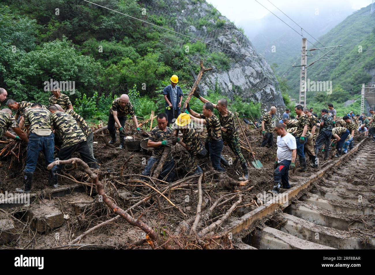 Fallen trees railway hi-res stock photography and images - Alamy