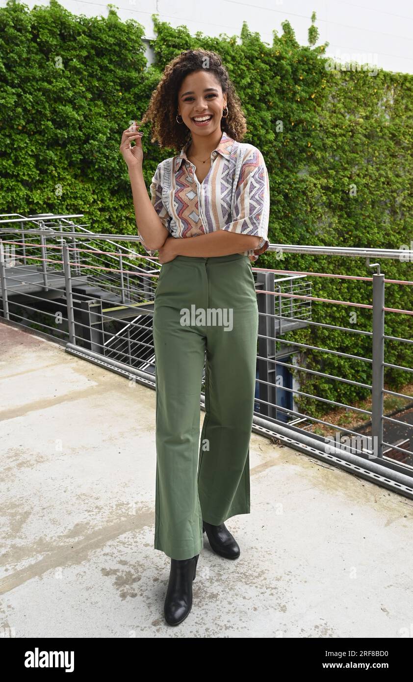 Cologne, Germany. 31st July, 2023. Actress Jess Maura poses with the ...