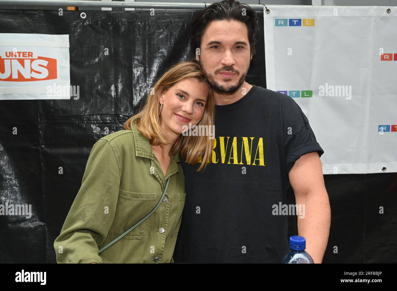 31 July 2023, North Rhine-Westphalia, Cologne: Actors Bettine Langehein ...