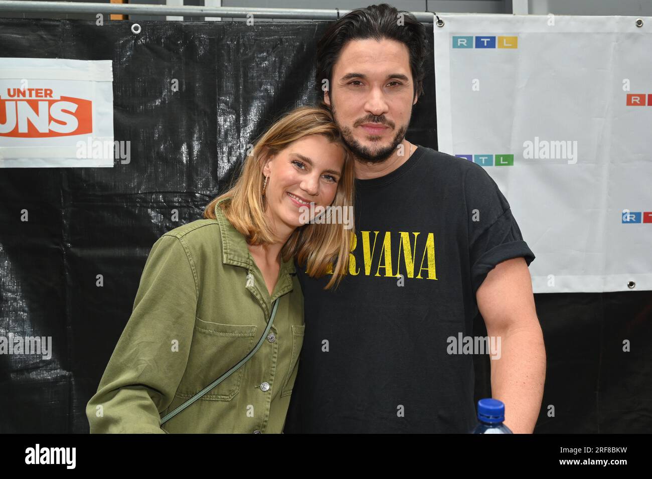 31 July 2023, North Rhine-Westphalia, Cologne: Actors Bettine Langehein ...