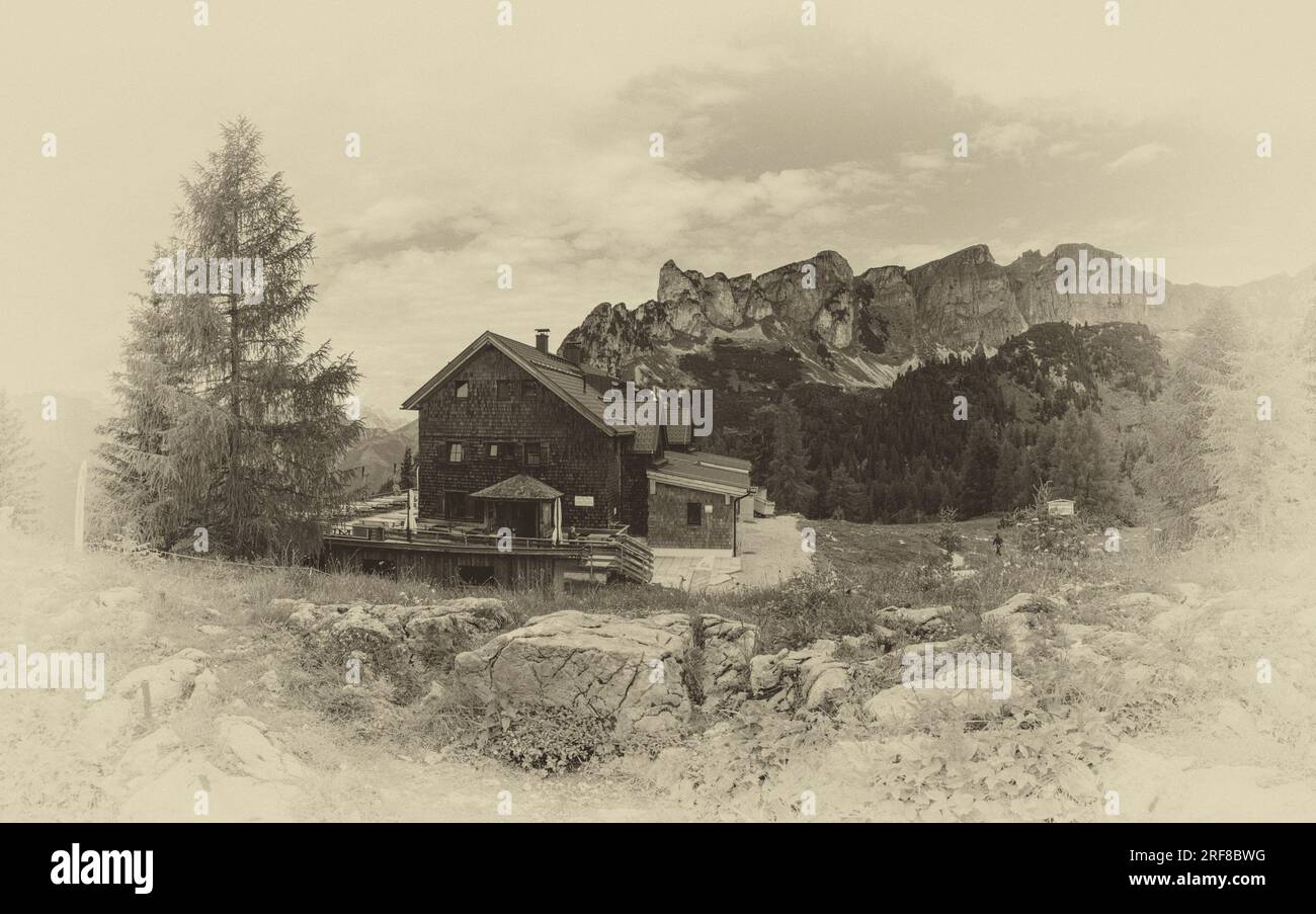 This is the German Alpine Club, owned Erfurter Hut mountain refuge in ...