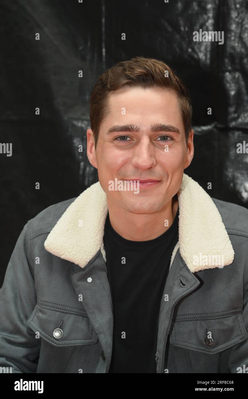 Cologne, Germany. 31st July, 2023. Actor Timothy Boldt poses with the ...