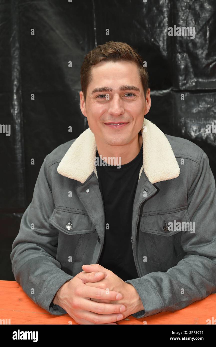 Cologne, Germany. 31st July, 2023. Actor Timothy Boldt poses with the ...