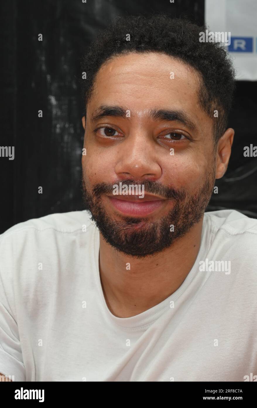 Cologne, Germany. 31st July, 2023. Actor Julius Dombrink poses with the ...