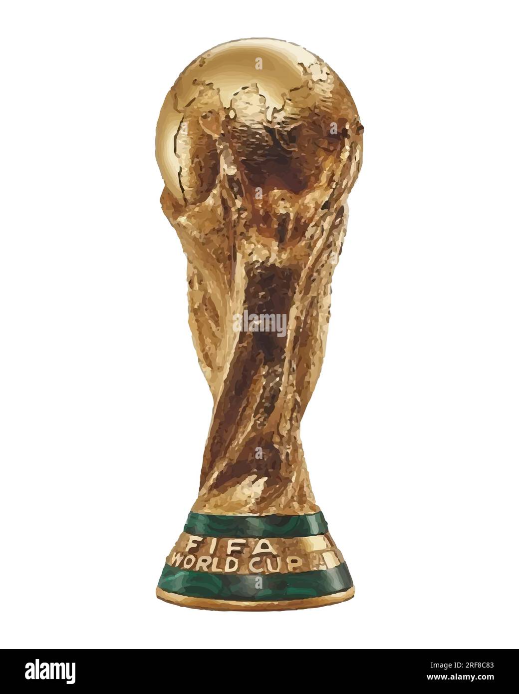 Football with trophy Stock Vector Images - Alamy