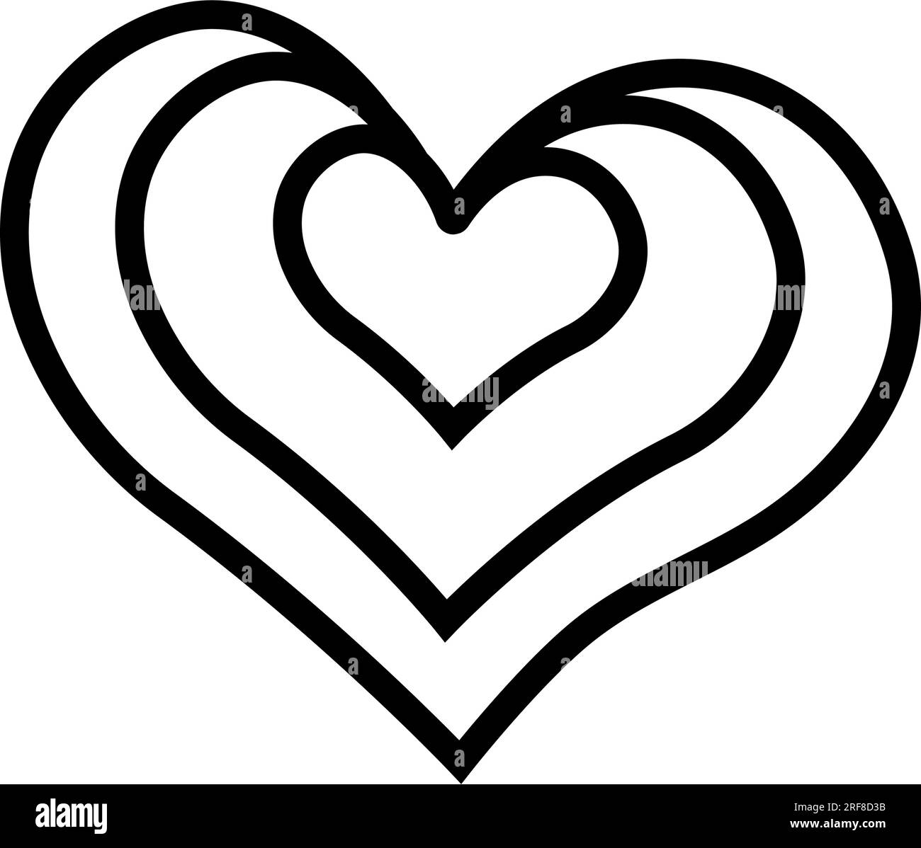 heart symbol love line icon vector illustration Stock Vector Image ...