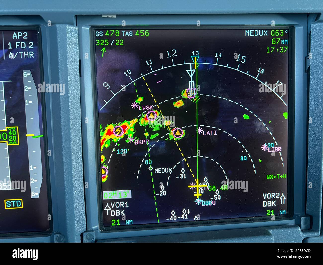 Airbus a320 flight screens Stock Photo - Alamy