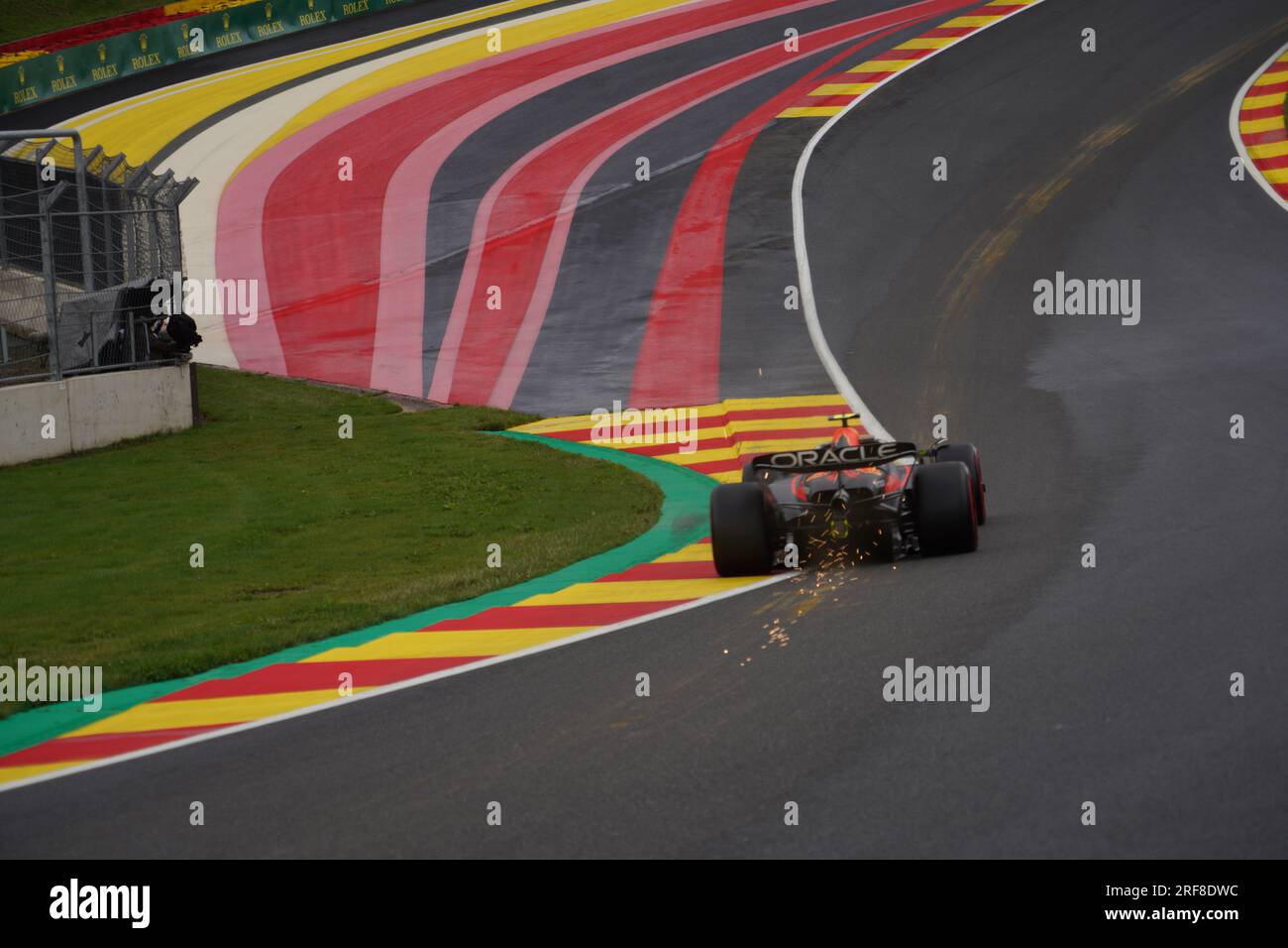 Sergio Perez of Mexico driving the (11) Oracle Red Bull Racing RB19 ...