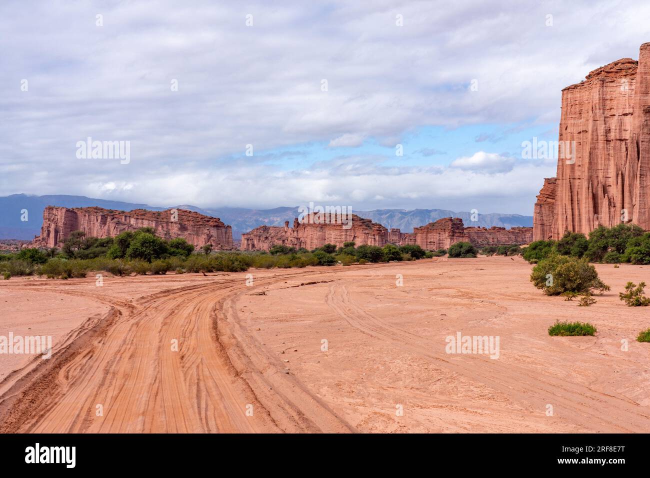 The eroded red Triassic Talampaya Formation sandstone in Talampaya ...